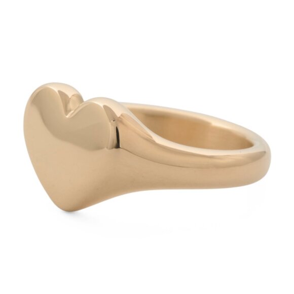 Milor | Jewelry | New Milor Gold Made In Italy 4k Gold Heart Signet ...